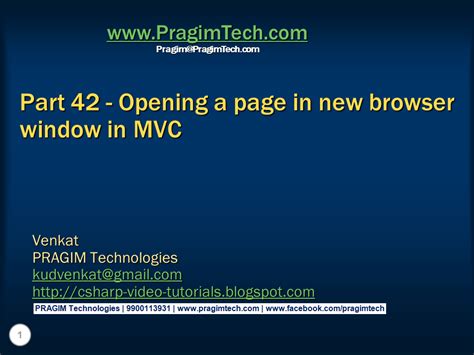 Sql Server Net And C Video Tutorial Part 42 Opening A Page In New Browser Window In Mvc