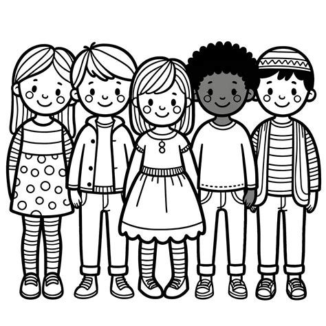 Free Coloring Pages With People