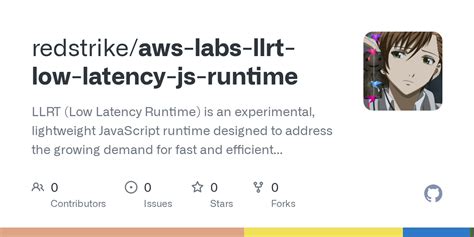 Github Redstrikeaws Labs Llrt Low Latency Js Runtime Llrt Low Latency Runtime Is An