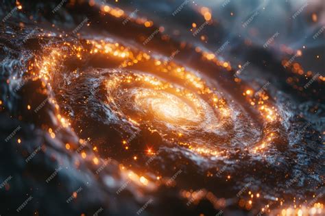 premium photo spiral shaped object in space