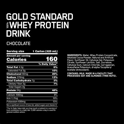 Gold Standard Whey Label