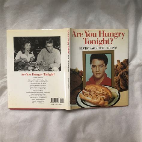 Elvis Presley Are You Hungry Tonight Cookbook Recipes Hardcover 1992