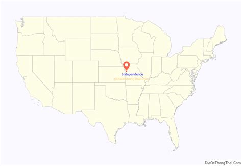 Map Of Independence City Missouri Thong Thai Real