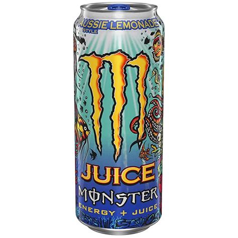 Monster Juice Aussie Lemonade Energy Drink Al Limone 500ml Yami Mart