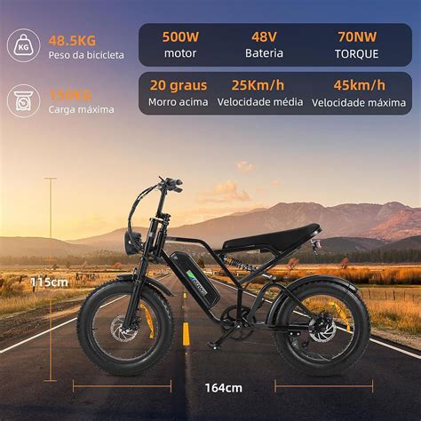 Bemmy Bicicleta Elétrica Adultos 20”x4” 500w Review Vale A Pena