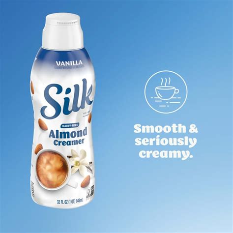 Publix Silk Dairy Free Vanilla Almond Coffee Creamer Plant Based