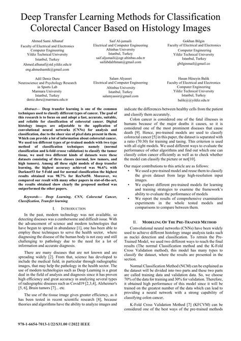Pdf Deep Transfer Learning Methods For Classification Colorectal