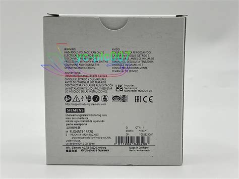 3UG4513-1BR20 NEW SIEMENS 3UG45131BR20 Monitoring relay Fast delivery#F ...