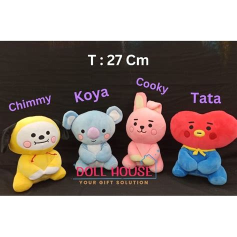 Jual Boneka Bts Sit Chimmy Koya Cooky Tata Bt21 Ukuran 27cm Shopee Indonesia