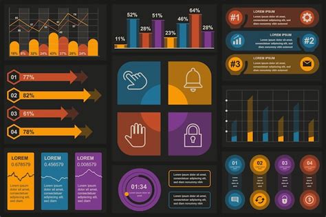 Premium Vector Set Of Infographic Elements Data Visualization Vector