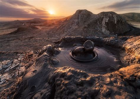 Mud Volcanoes Azerbaijan Geology Formation