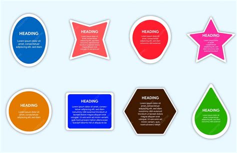 Premium Vector Vactor Infographic Designsgeometry Shapes Quote Frame Collection