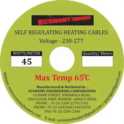 Self Regulating Heating Cables For Heaters At ₹ 450meter In Mumbai