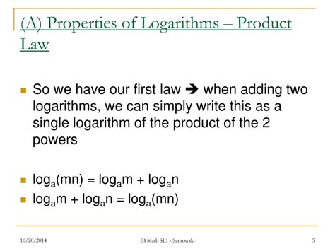 PPT T Laws Of Logarithms PowerPoint Presentation Free Download ID