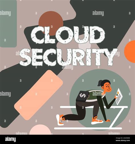 Conceptual Caption Cloud Security Business Showcase Protect The Stored