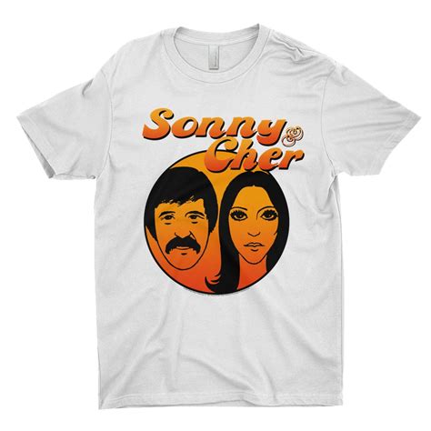 Sonny And Cher T Shirt Comedy Hour Illustration And Logo Ombre Shirt