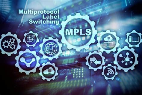 mpls multiprotocol label switching routing telecommunications networks concept on virtual