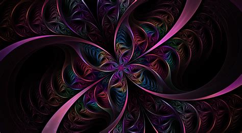 Colorful Fractal Abstract Hd Wallpaper