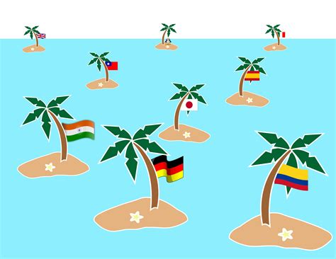 Clipart Islands Many Islands And Many Languages