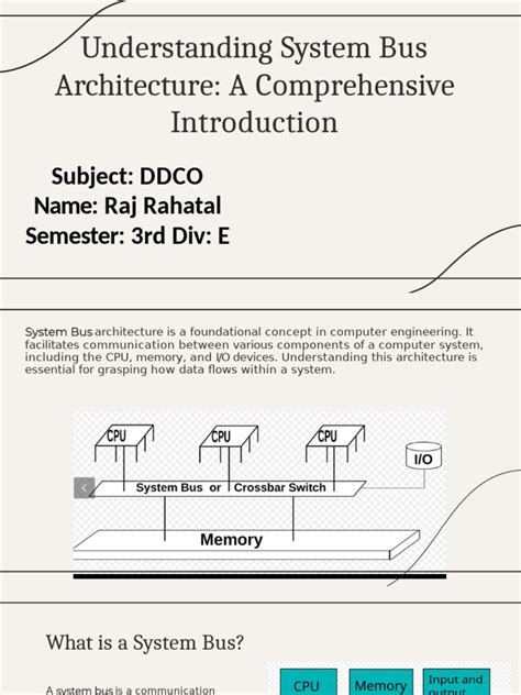 Slidesgo Understanding System Bus Architecture A Comprehensive