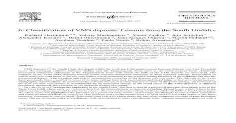 Download Pdf Classification Vms