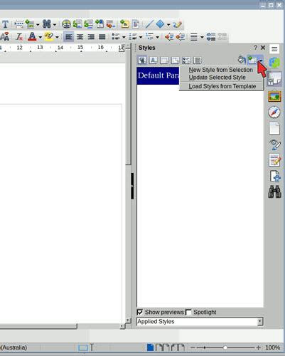 Where Exactly Is The Load Styles Dialog On Drawn English Ask Libreoffice