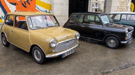 Mini Classic British Car In Vintage Show Exhibition Editorial Image