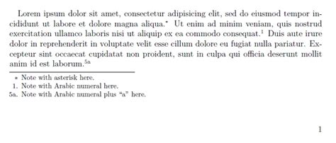 Punctuation Multiple Series Of Footnotes With And Without Period
