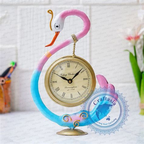 Iron Craftasia Peacock Table Clock At ₹ 1999piece In Jaipur Id 2857282606391