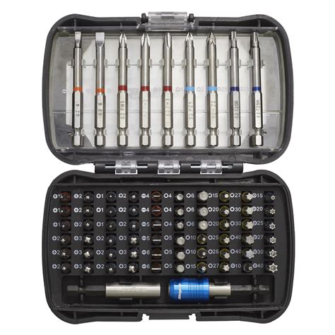 71pc Colour Coded S2 Power Tool Bit Set S01038 Sealey
