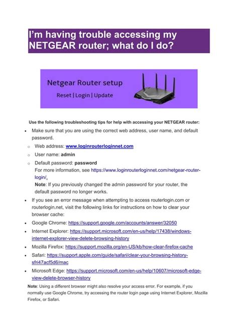 issue in netgear login pdf