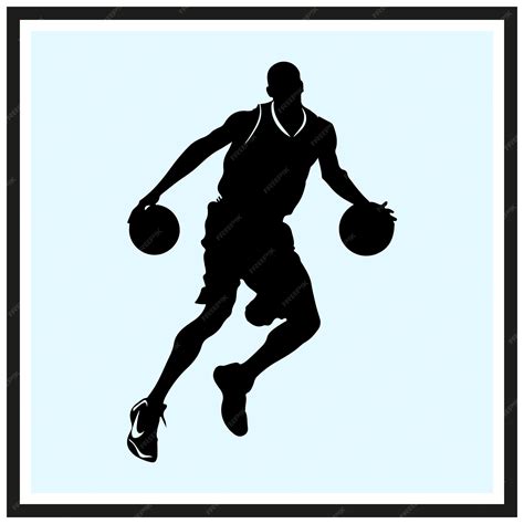 Premium Vector Basketball Player Silhouette Clipart On A White Background