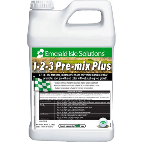 Emerald Isle 1 2 3 Premix Plus 25 Gal Jug Fertilizers And Plant