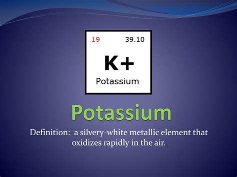Ppt Potassium Powerpoint Presentation Free Download Id1913609
