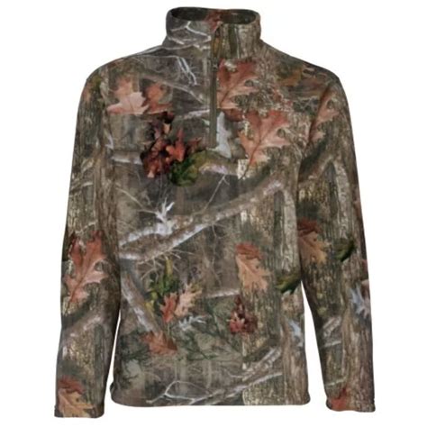 Redhead Camo Camouflage Fleece Quarter Zip Long Sleeve Kanati Pullover