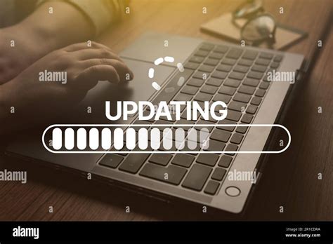 Woman Use Laptop To Update Software System Engineer And Programming