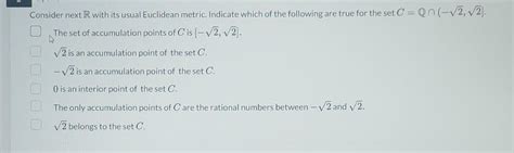 solved consider next r with its usual euclidean metric