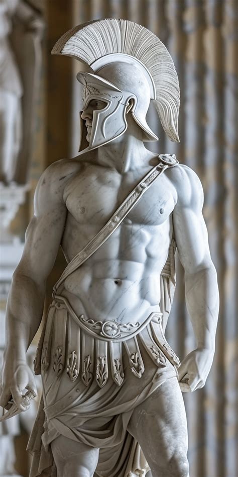 Spartan Escultura Grega Ideias Para Retrato Guerreiro Espartano