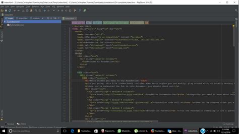 What Link References To Include When Setting Up Foundation Project In