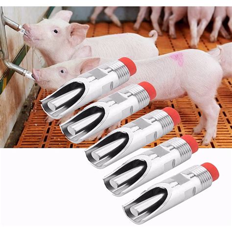 Pig Drinker Stainless Steel Pig Nipple Water Drinker Swine Drinker