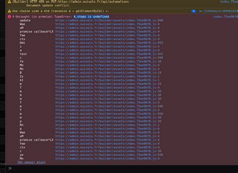 [budi 6601] bug in automation looping on update row block k steps is