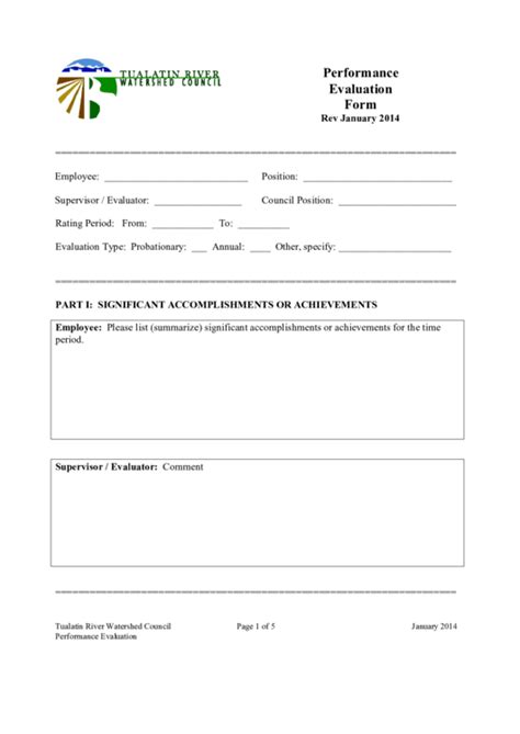 109 Performance Evaluation Forms And Templates Free To Download In Pdf