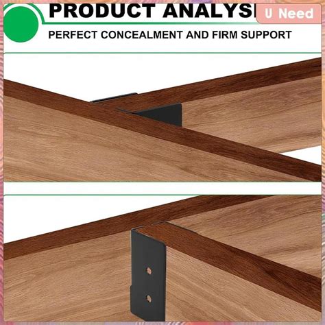 Wishshopeeyas 4x Concealed Joist Hanger Iron Joist Brackets For 2x4