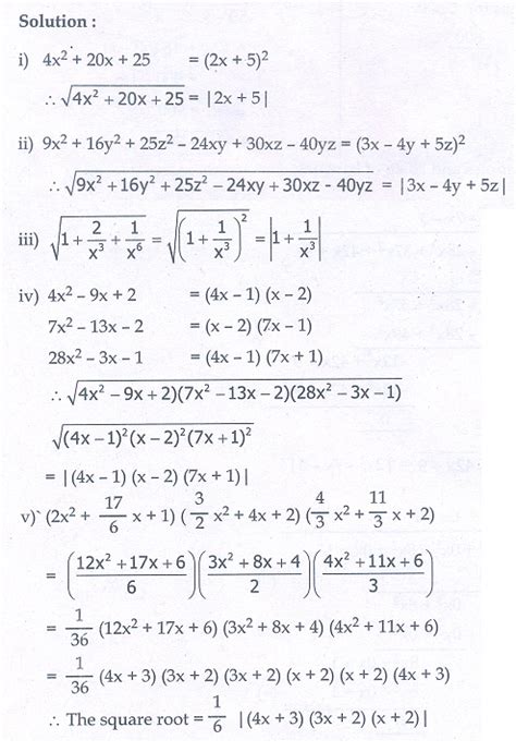 Exercise 37 Find The Square Root By Factorization Method Problem