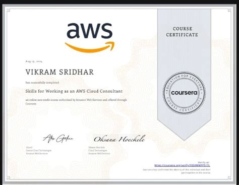Aws Cloudconsultant Coursera Cloudcomputing Professionalgrowth