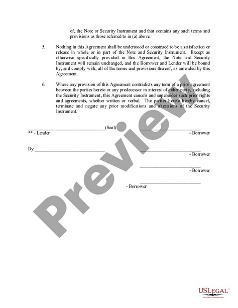 Mississippi Loan Modification Agreement Loan Modification Us Legal Forms