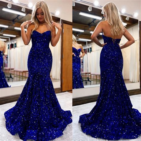 Dark Blue Prom Dress