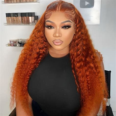 Ginger Hd Lace Wig 13x6 Human Hair Wigs 30 40 Inch 13x4 Deep Wave