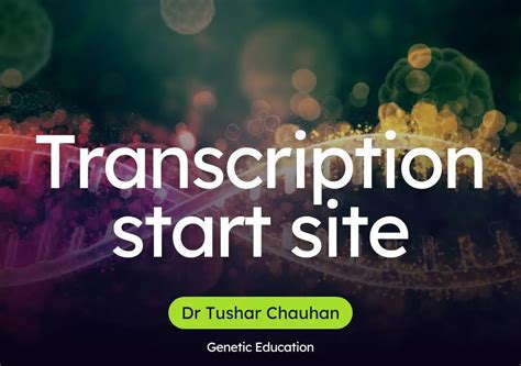 What Is The Transcription Start Site How To Find It Genetic Education