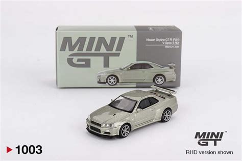 Mini Gt 164 Nissan Skyline Gt R R34 V Spec Ii Nür Millenium Jade No